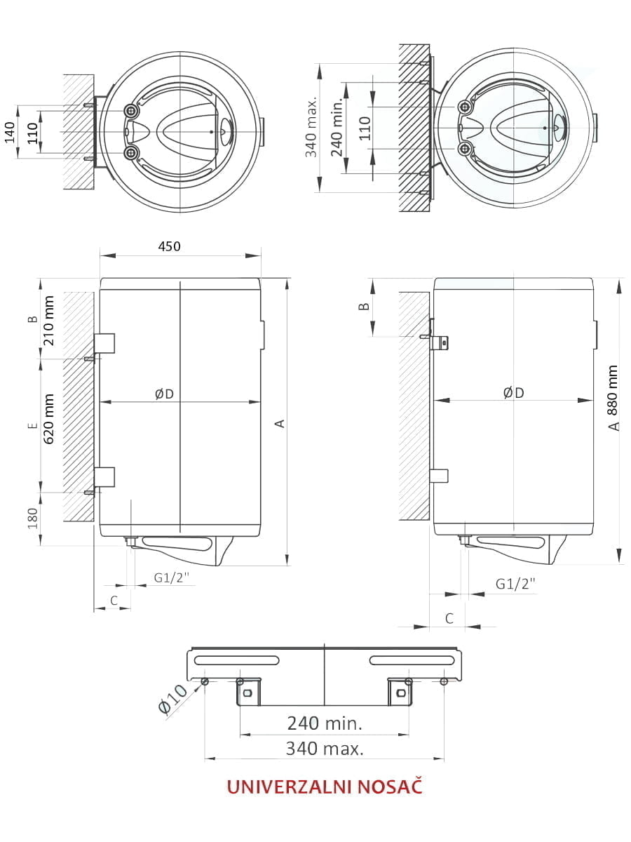 Bojler od 80 litara - VODOCENTAR