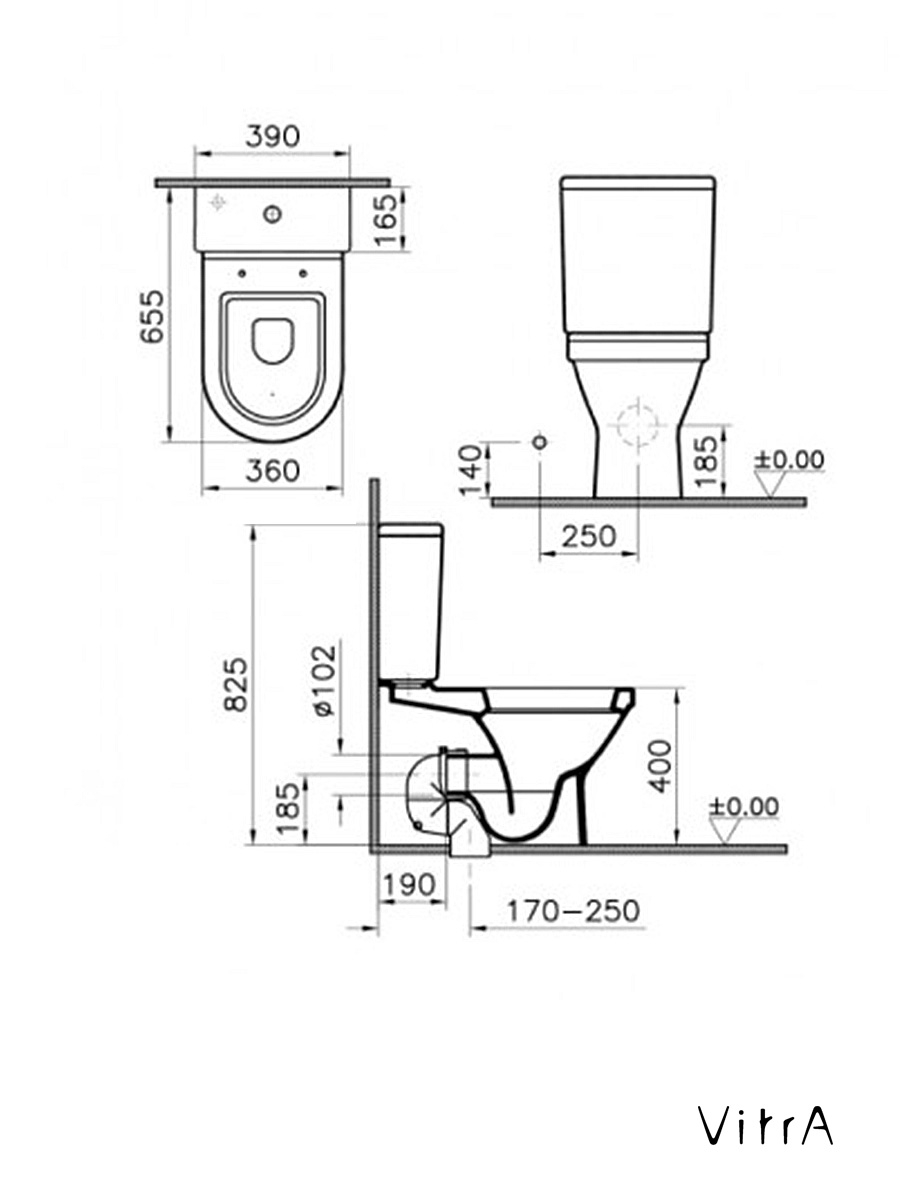 Monoblok s50 Vitra-SVS51 - VODOCENTAR