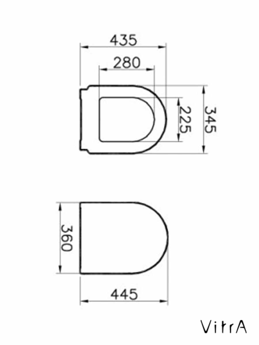 Vitra S50 WC daska duroplast - VODOCENTAR